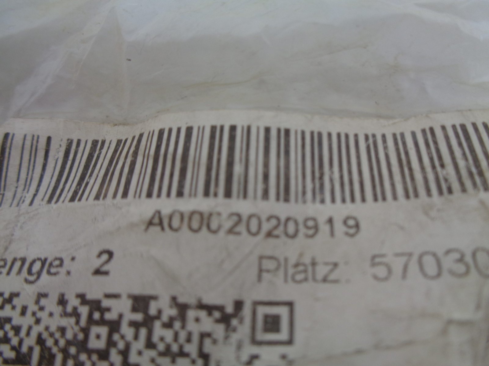 A0002020919 SPANROL OM272 NEW OLD STOCK ORIGINEEL MERCEDES-BENZ - JLParts