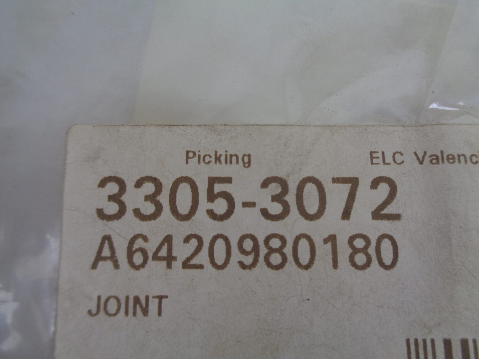 A6420980180 OM642 PAKKING INLAAT NEW OLD STOCK ORIGINEEL MERCEDES-BENZ ...